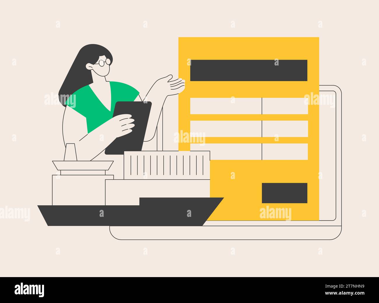 Customs clearance abstract concept vector illustration Stock Vector ...