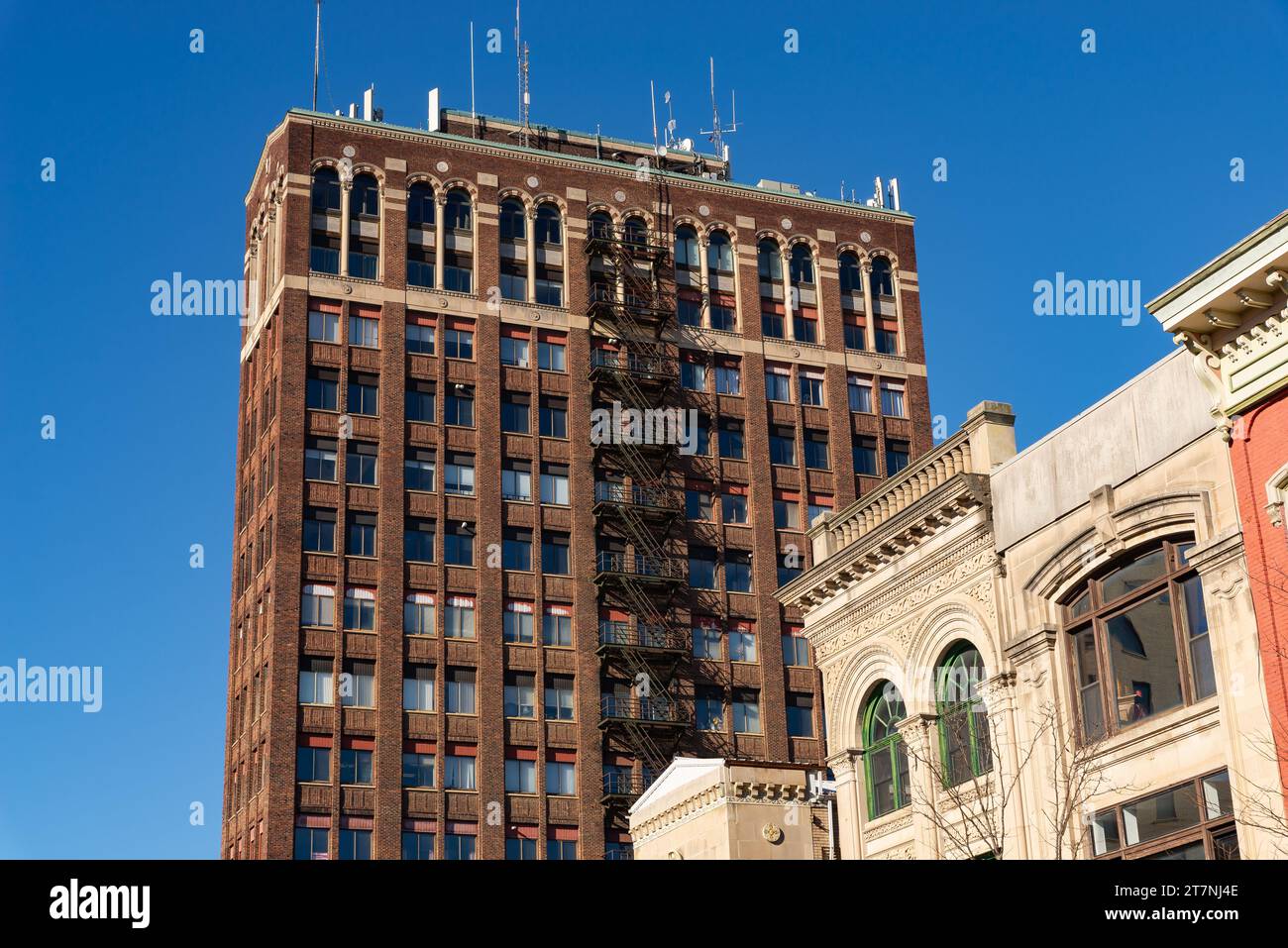 Downtown building in Jackson, Michigan, USA Stock Photo - Alamy