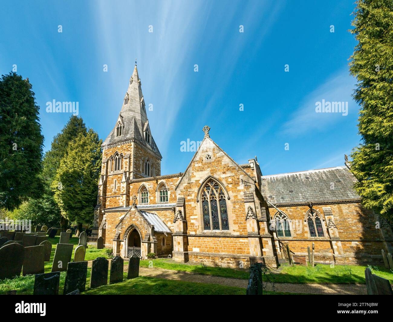 The beautiful parish church of St James in the village of Little Dalby ...