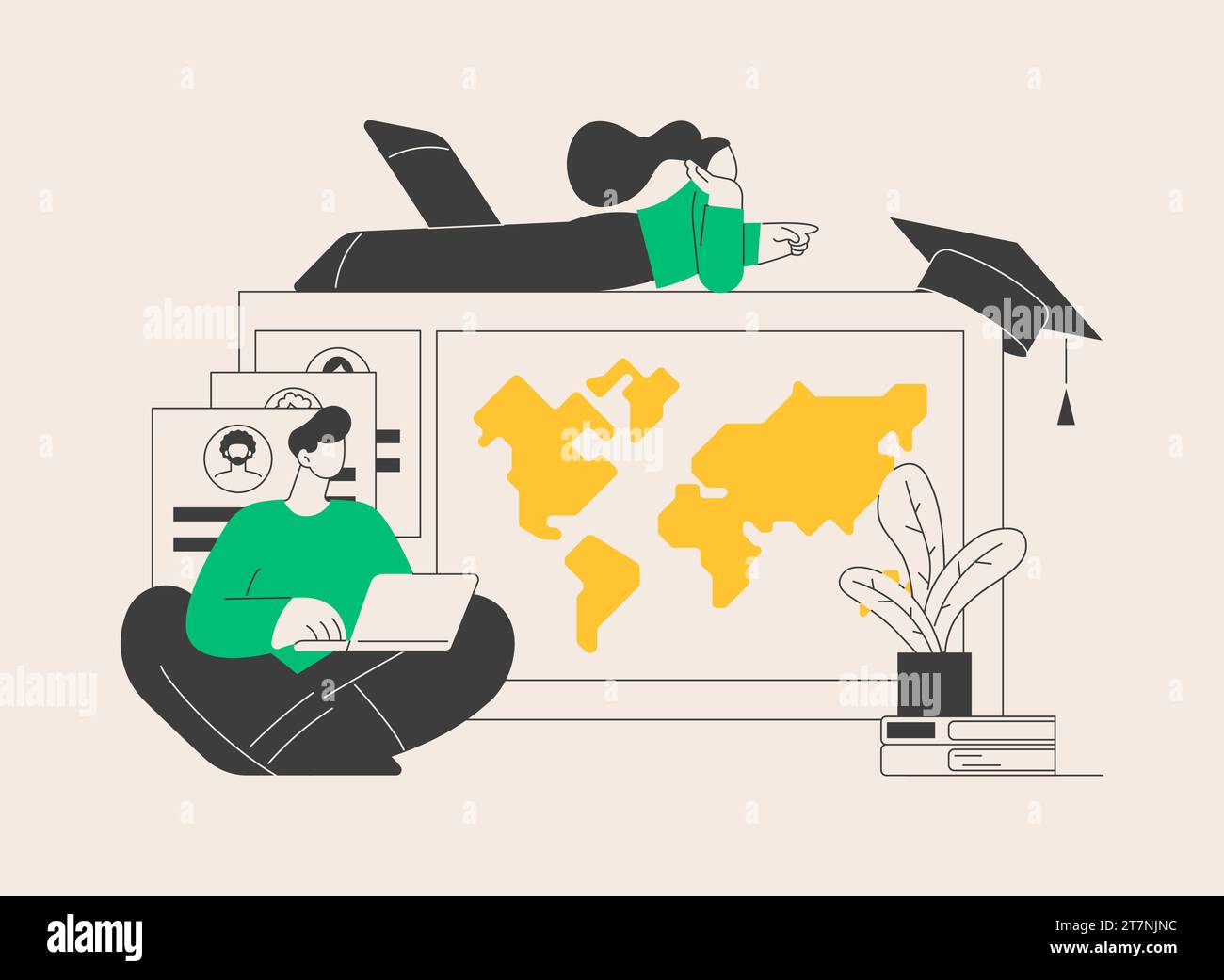 Smart spaces abstract concept vector illustration Stock Vector Image ...