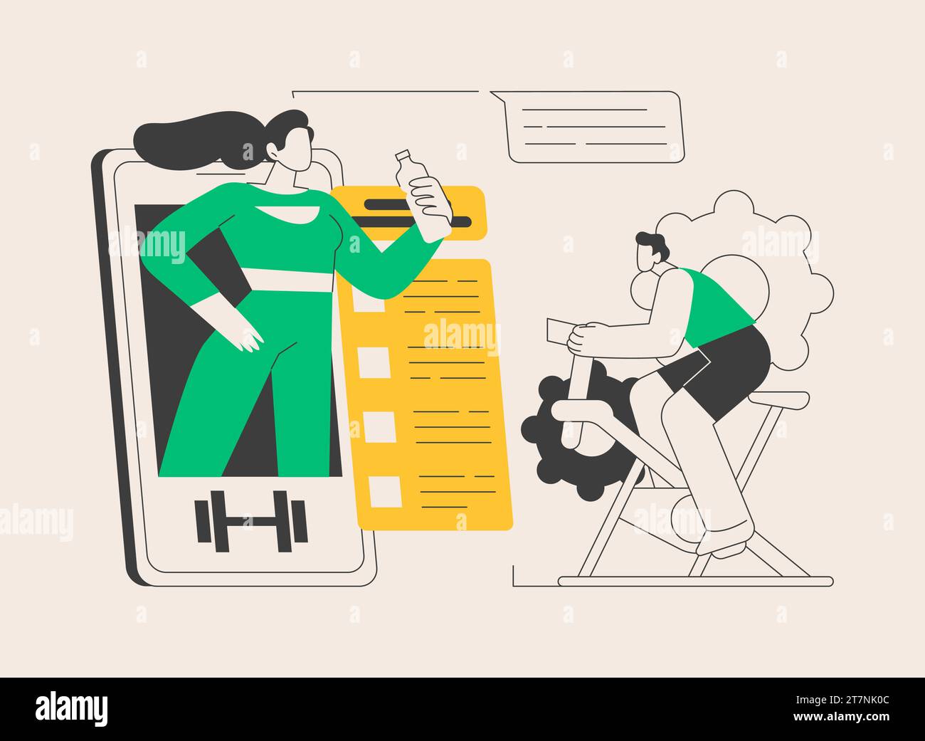 Online coach abstract concept vector illustration Stock Vector Image ...