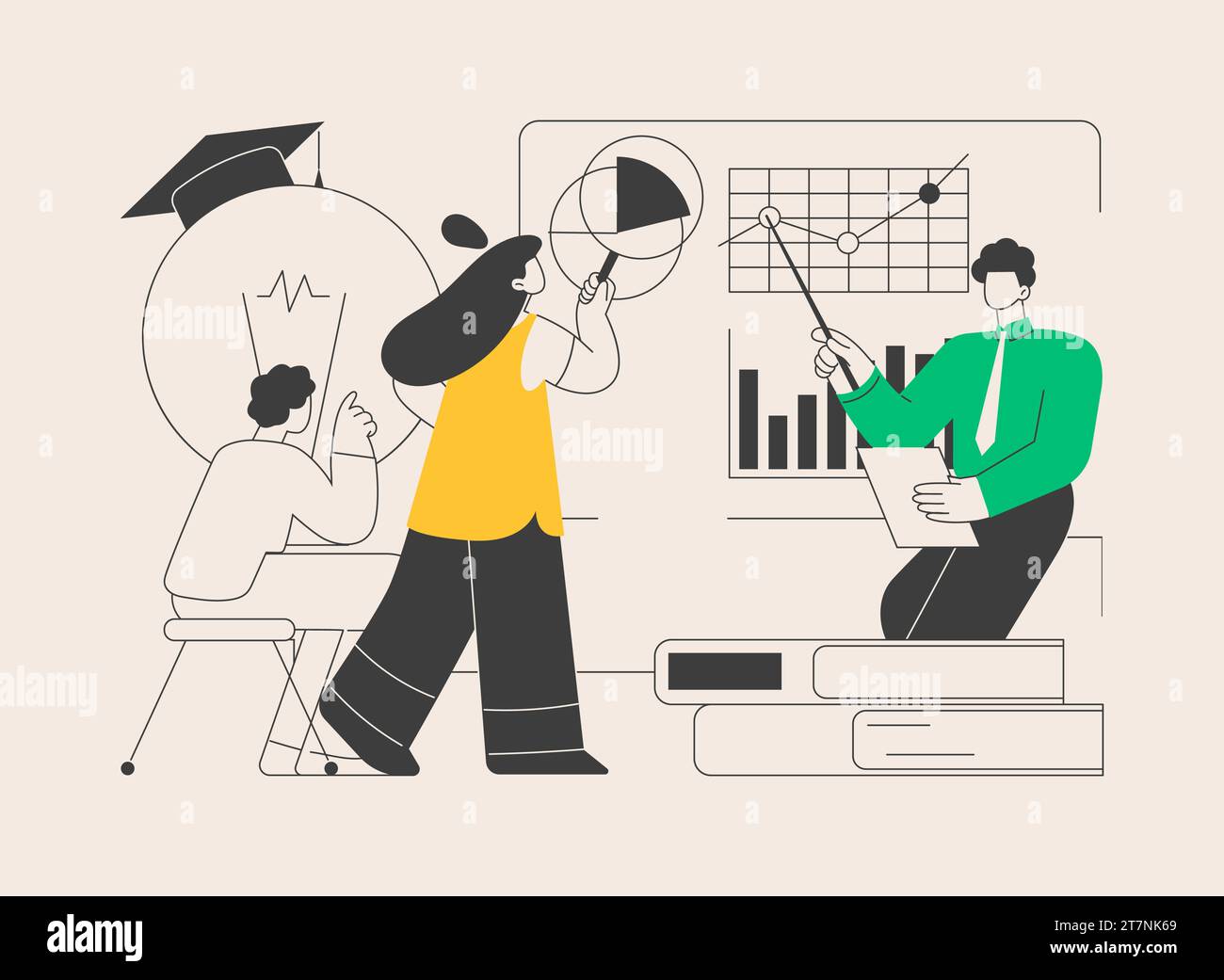 Professional development of teachers abstract concept vector ...