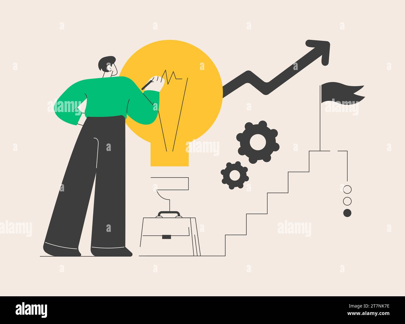 Career development abstract concept vector illustration Stock Vector ...