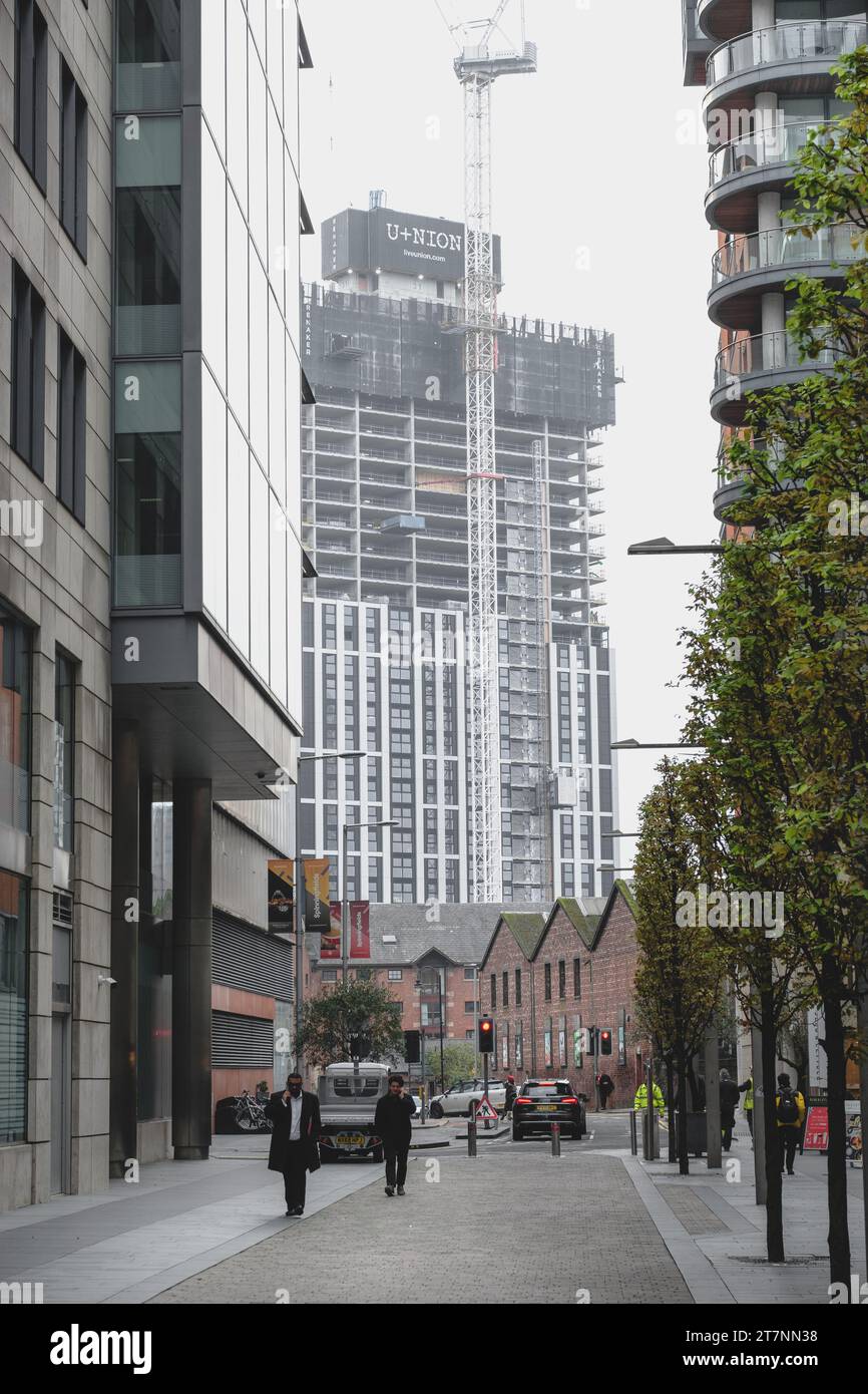Union Student Accommodation, Manchester Stock Photo - Alamy