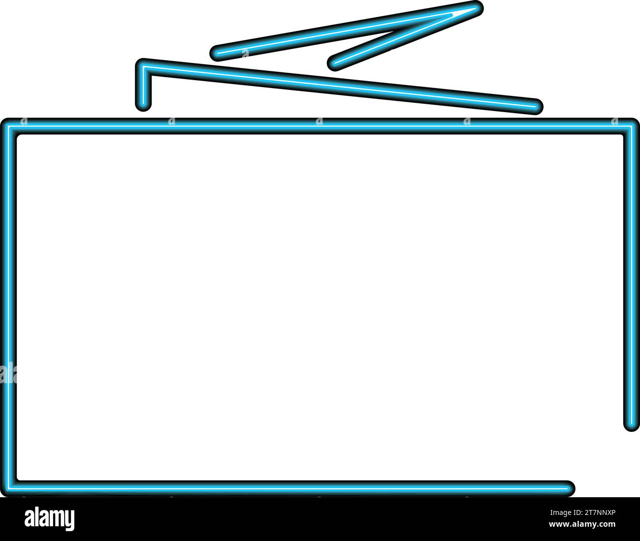 Neon text box Cut Out Stock Images & Pictures - Alamy