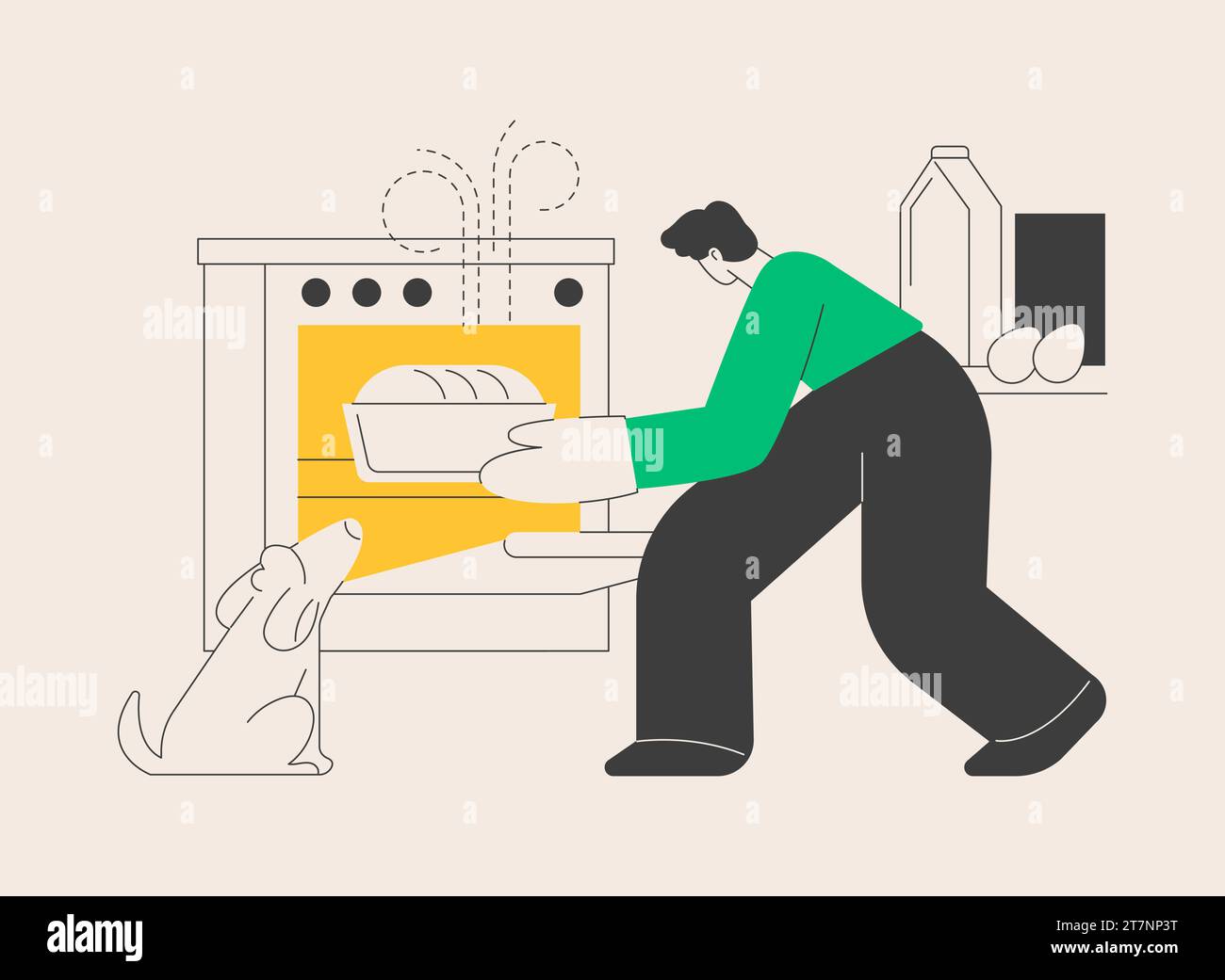 Baking bread abstract concept vector illustration Stock Vector Image ...