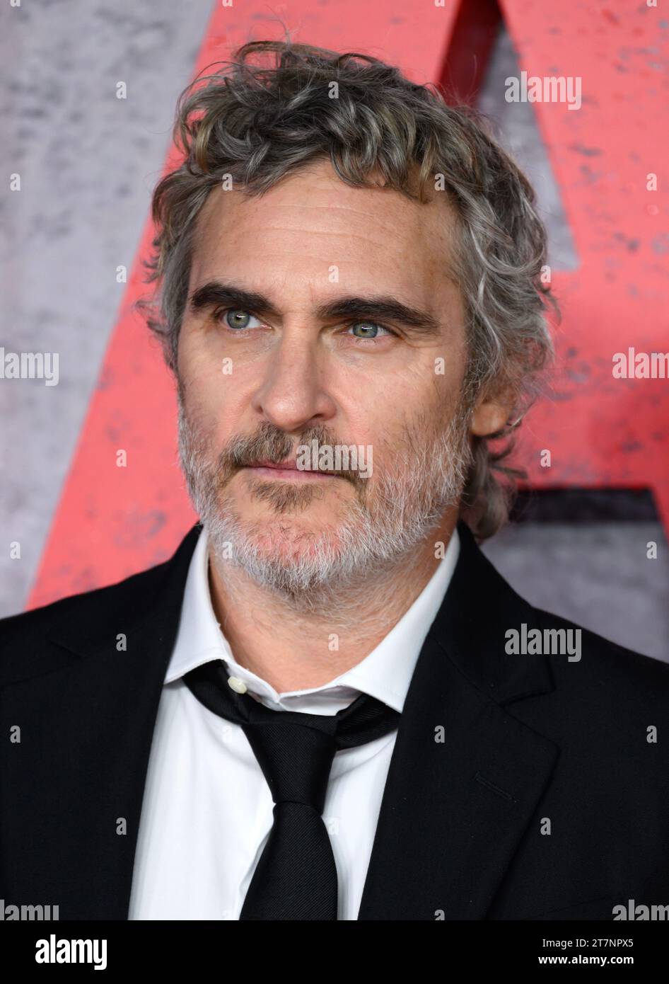 London, UK. November 16th, 2023. Joaquin Phoenix arriving at Napoleon ...