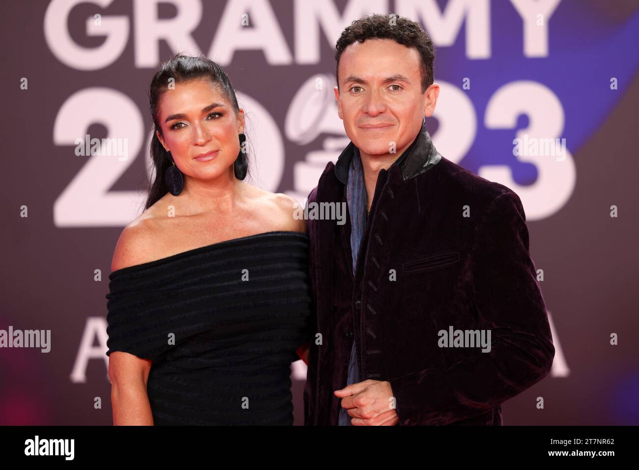 Juliana Posada, left, and Fonseca arrive at the 24th annual Latin ...