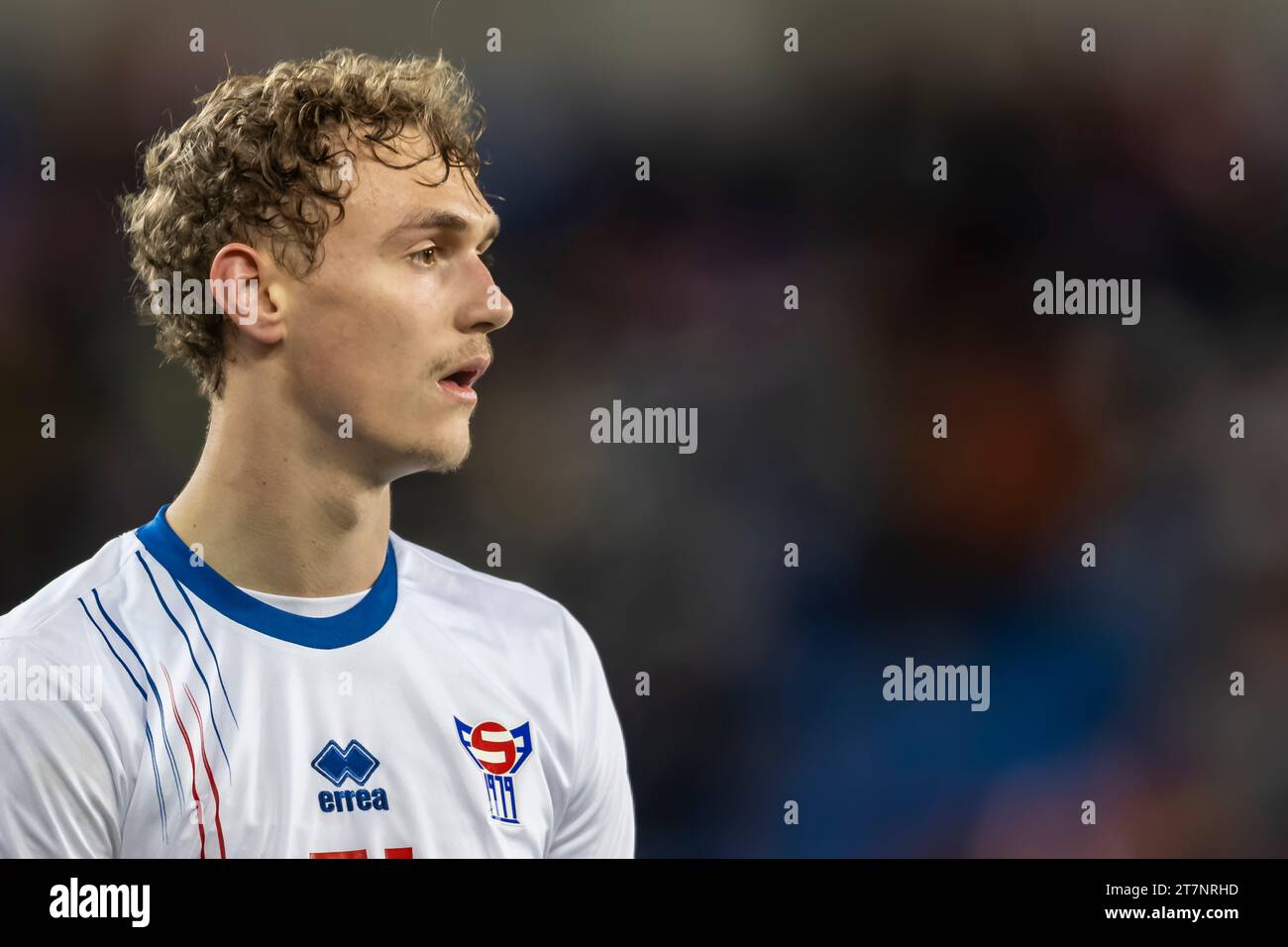 Oslo, Norway 16 November 2023 Andrass Johansen of Faroe Islands looks ...