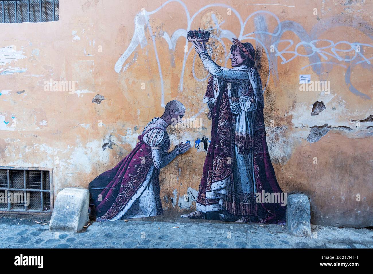 General view of Mick Jagger crowns Damiano of Måneskin. “The crowning ...