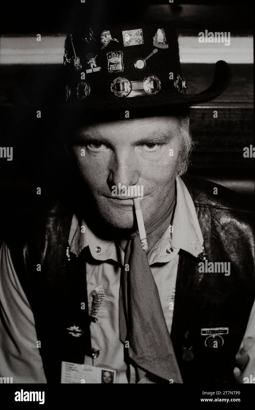 Cowboy at cowboy club Stock Photo - Alamy