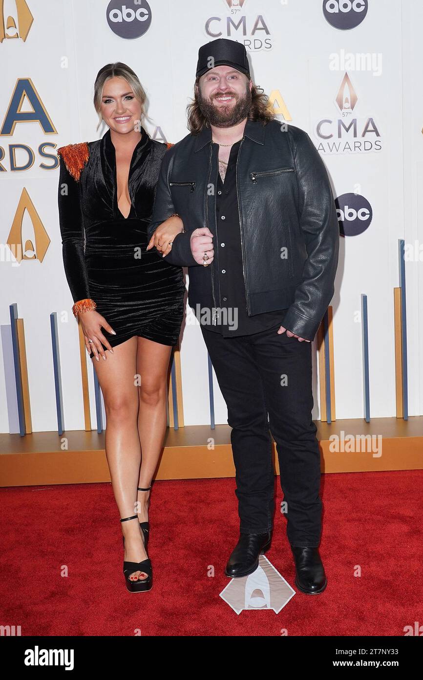 November 8, 2023, Nashville, Tennessee: Ian Munsick, Caroline Munsick ...