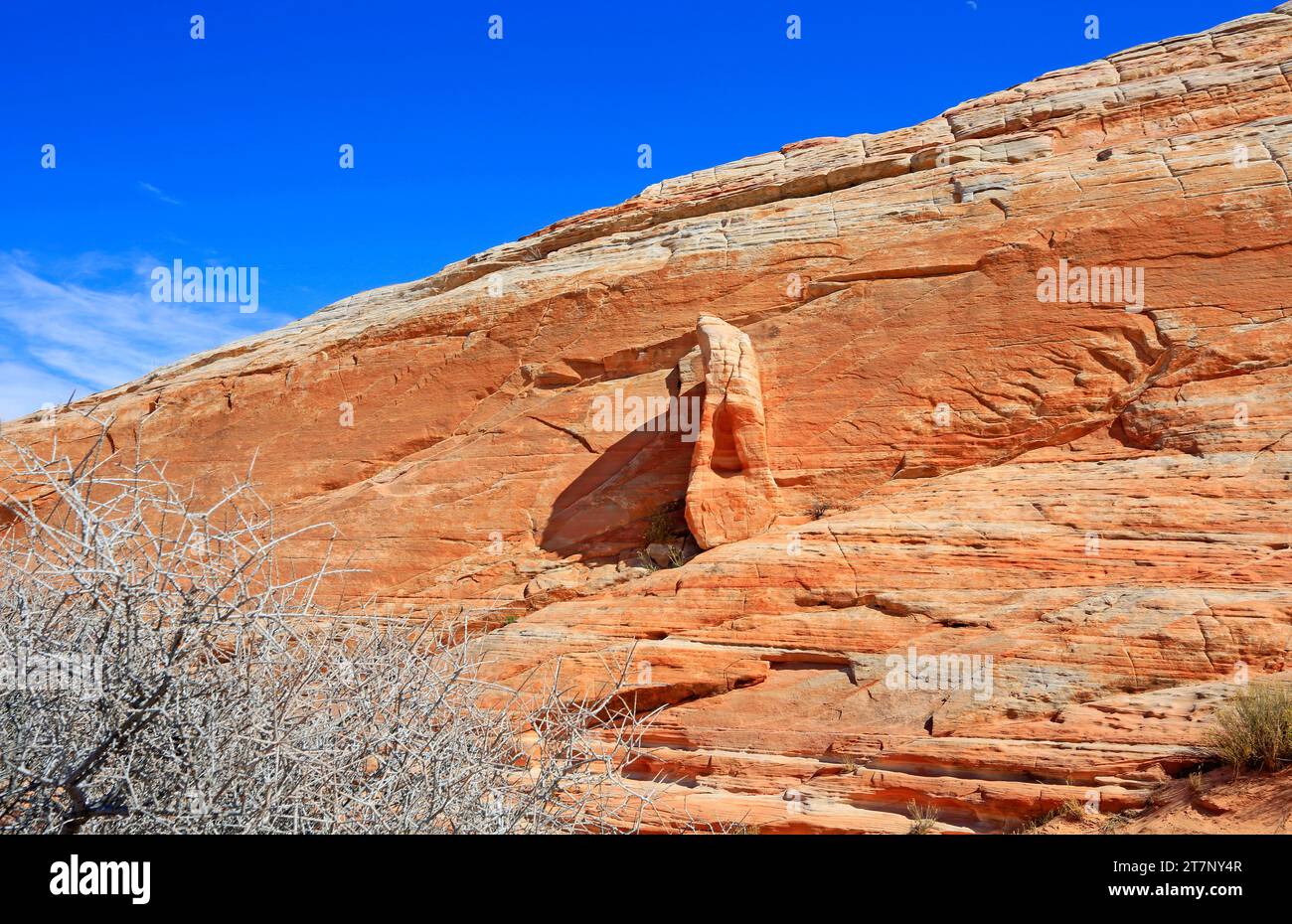 Orange rock formation, Valley of Fire State Park, Nevada Stock Photo ...