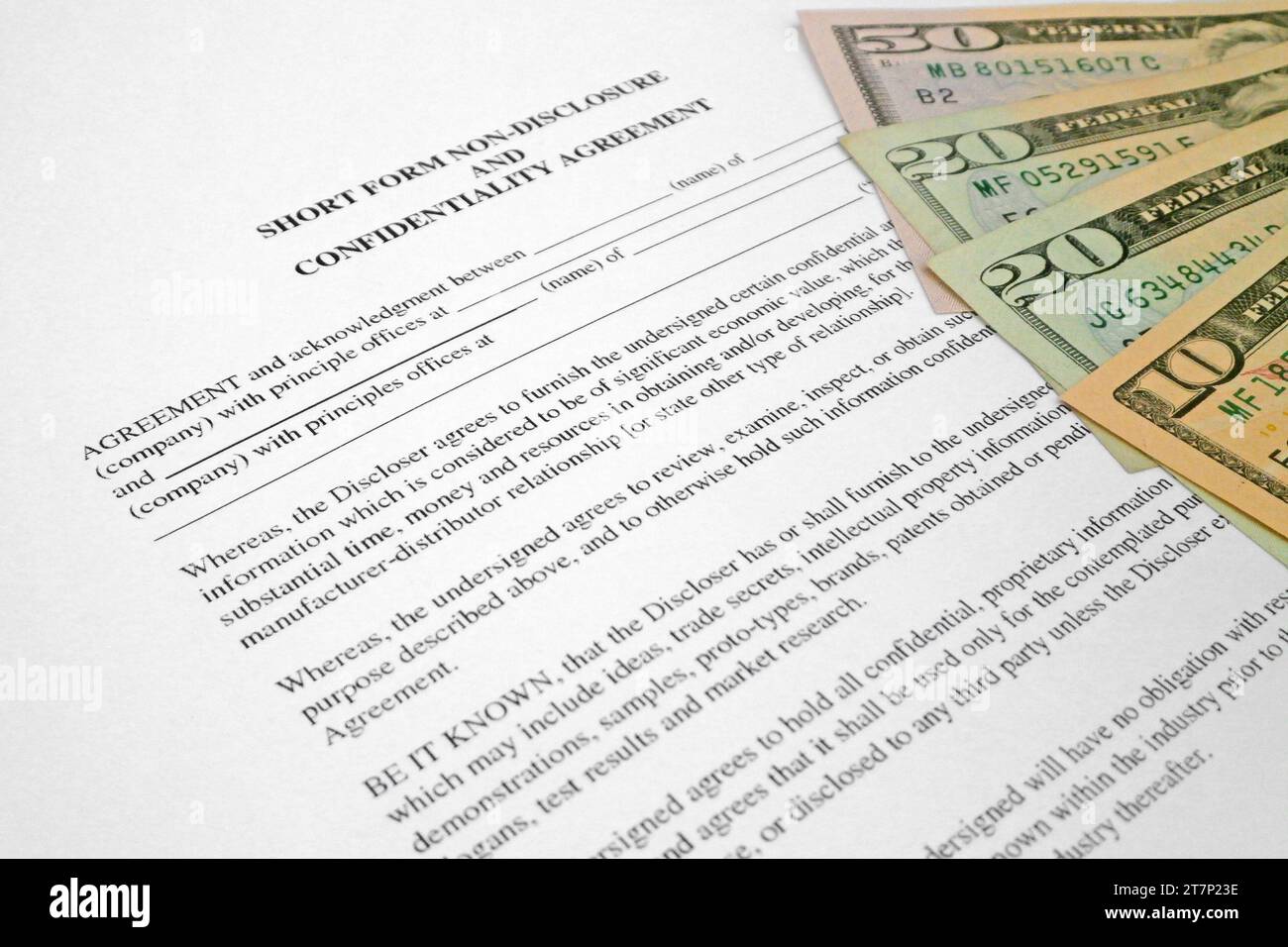 Confidentiality agreement hi-res stock photography and images - Alamy