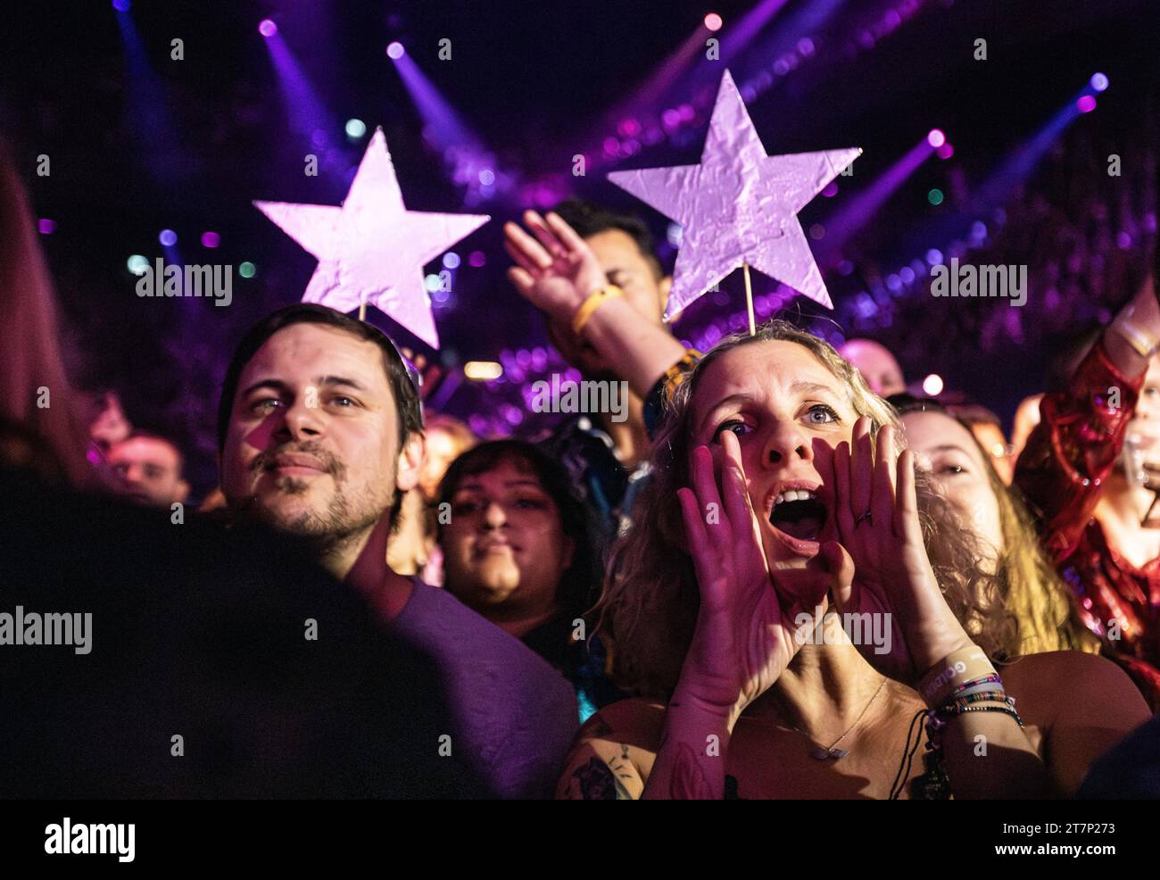 AMSTERDAM - Audience during the Great Eurovision Song Contest party in ...
