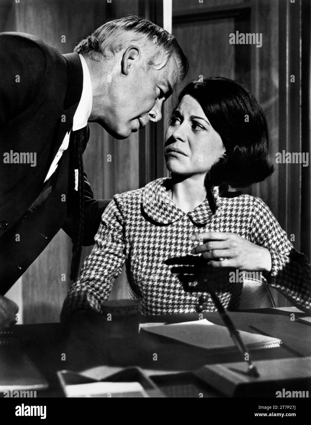 Lee Marvin, Priscilla Boyd, on-set of the film, "Point Blank", MGM ...