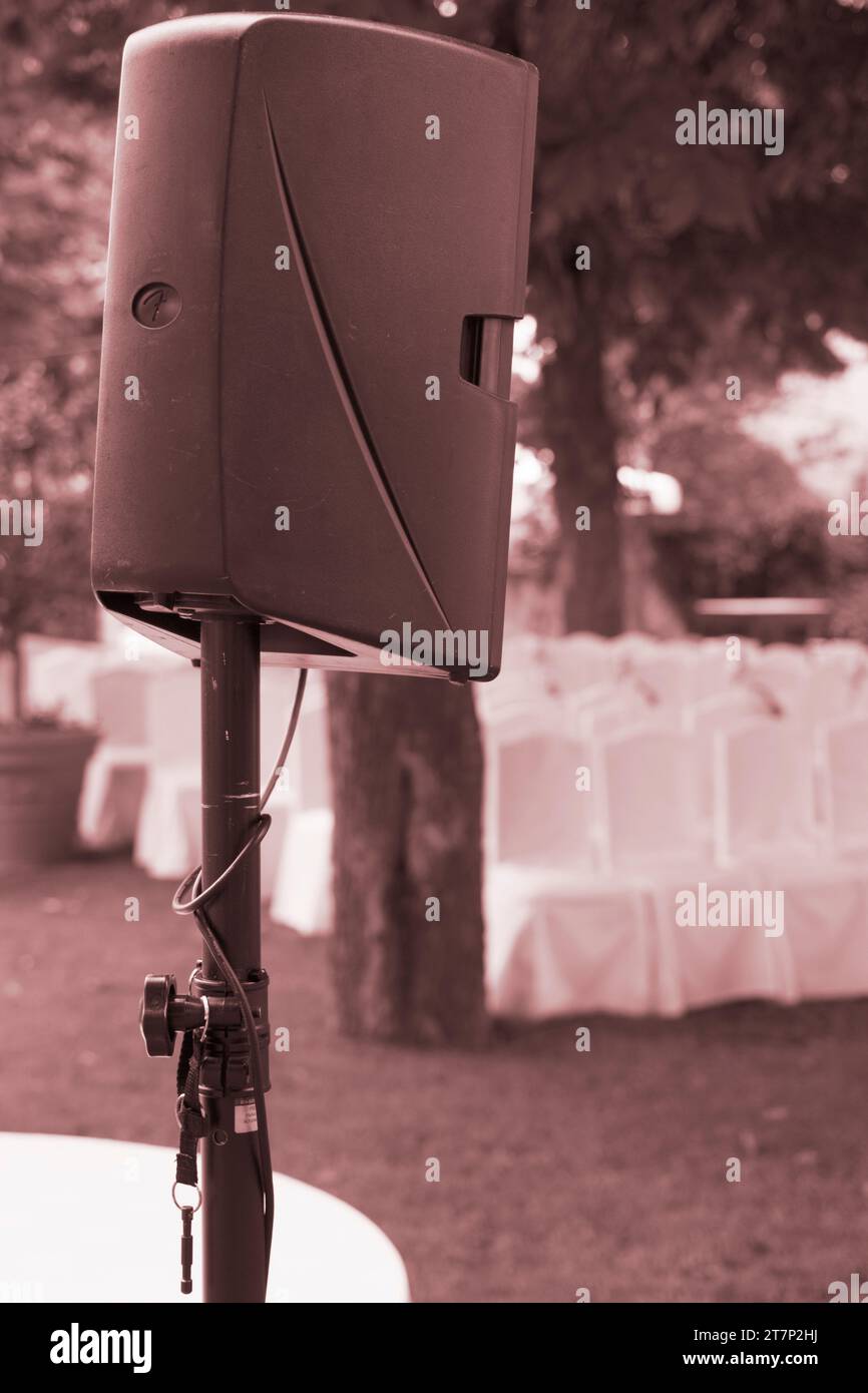 Concert event with sound system tripod hi-res stock photography and ...