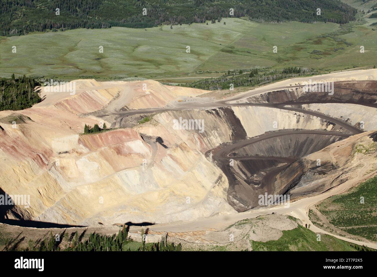 An aerial image of the the Smokey Canyon mine in southeast Idaho, where ...