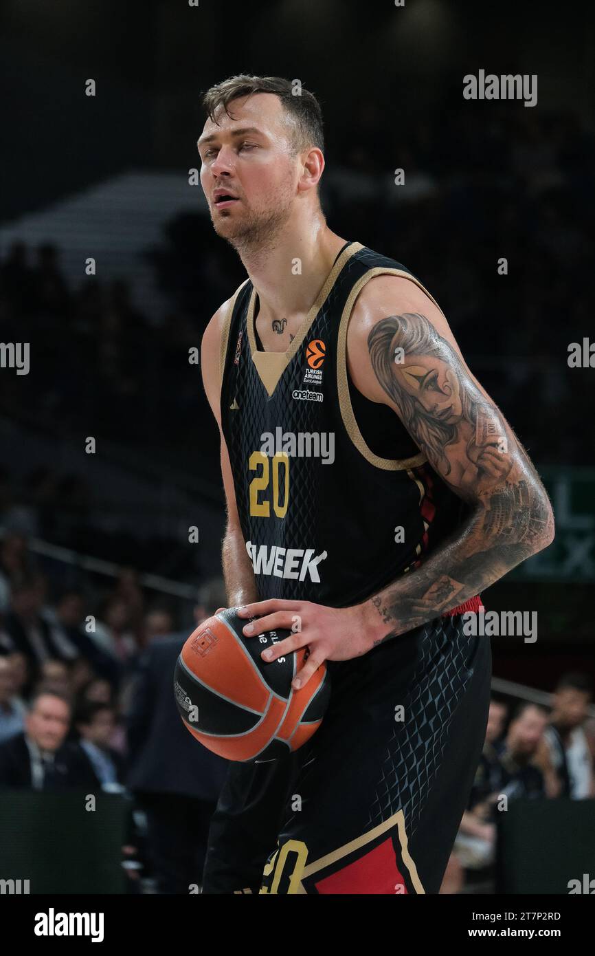 Motiejunas Donatas of AS Monaco during the Turkish Airlines EuroLeague ...