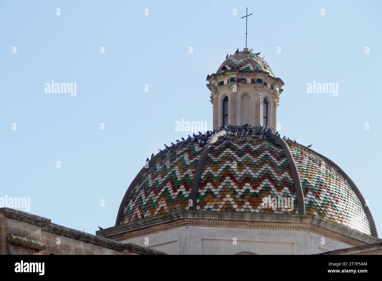 Manduria, Italy. Exterior view of the 17th century baroque Church of ...