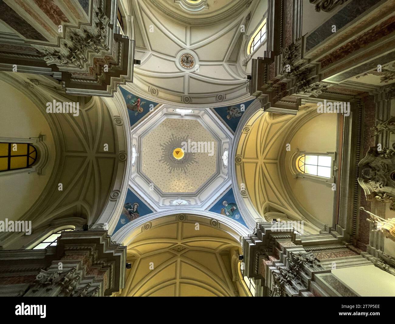 Manduria, Italy. Interior of the 17th century baroque Church of Saint ...