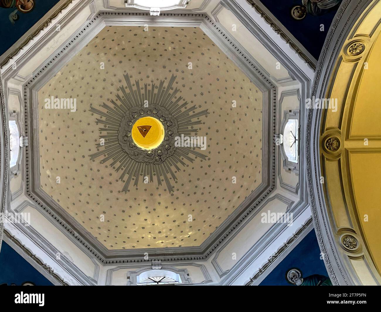 Manduria, Italy. Interior of the 17th century baroque Church of Saint ...