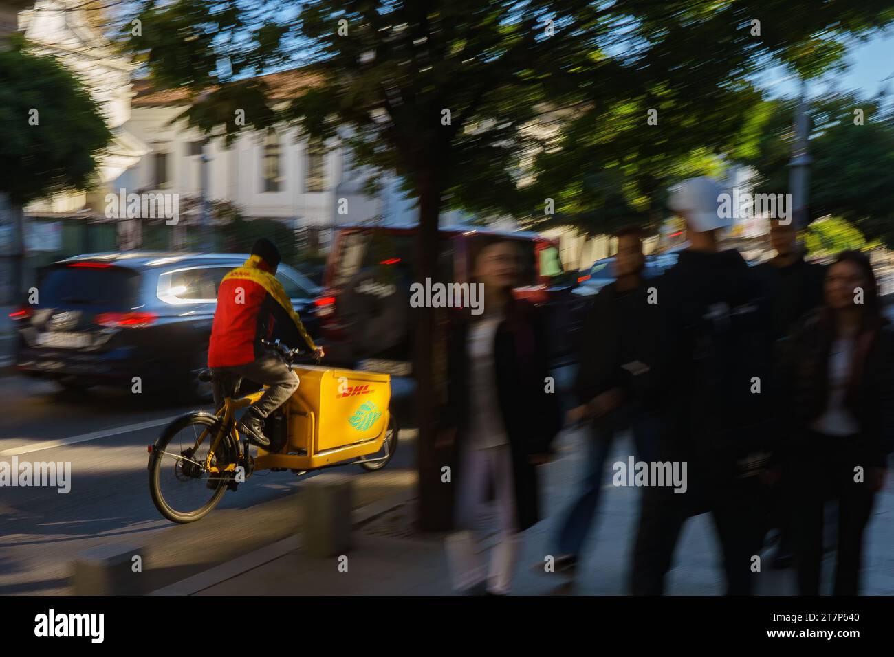 Dhl bike hi-res stock photography and images - Alamy
