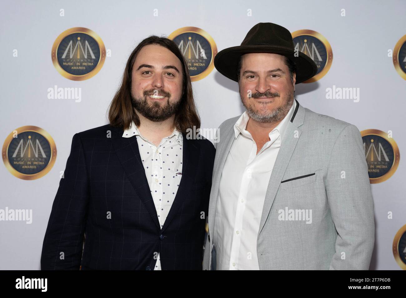 Los Angeles, USA. 15th Nov, 2023. Film composer Logan Stahley and Film ...