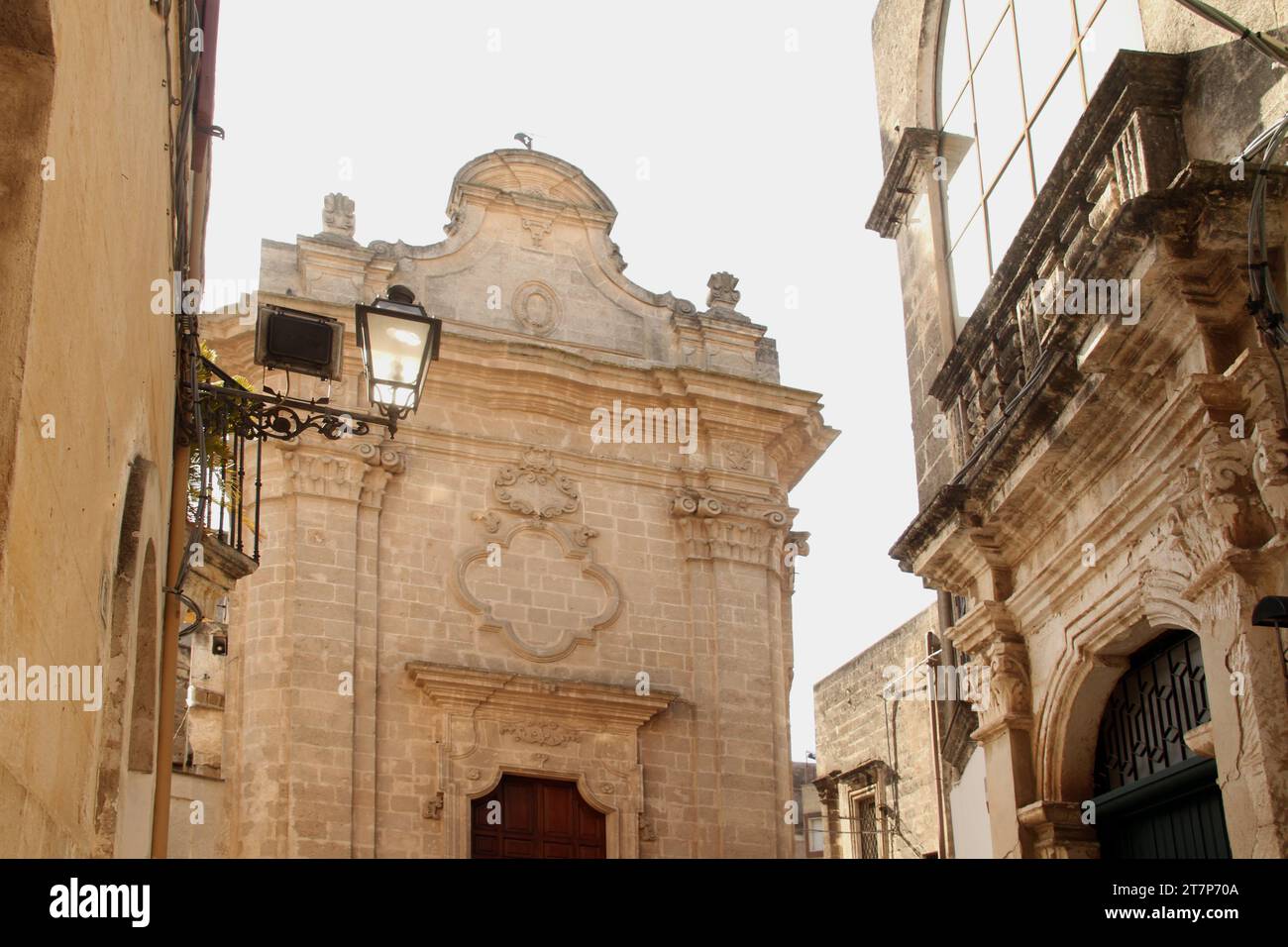 Manduria, Italy. Facade of the 18th century Chiesa di San Cosimo Stock ...