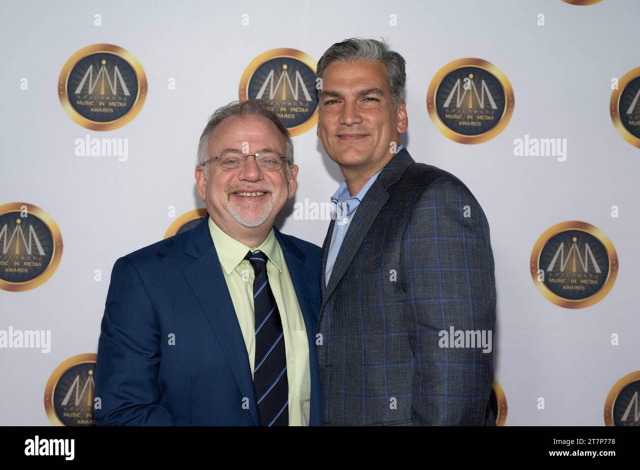 Composer Marc Shaiman with Louis Mirabal attends 14th Hollywood Music ...
