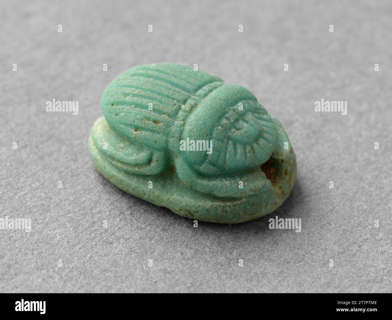 Ancient egyptian faience scarab amulet Stock Photo - Alamy