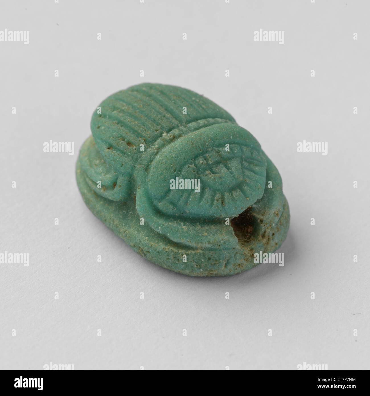 Ancient egyptian faience scarab amulet Stock Photo - Alamy