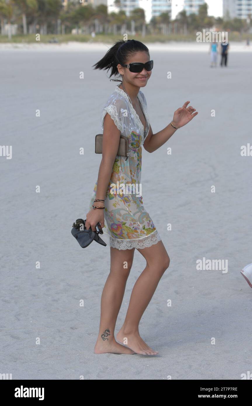 MIAMI BEACH, FL - APRIL 22: Sean "P-Diddy" Combs out on the town in ...