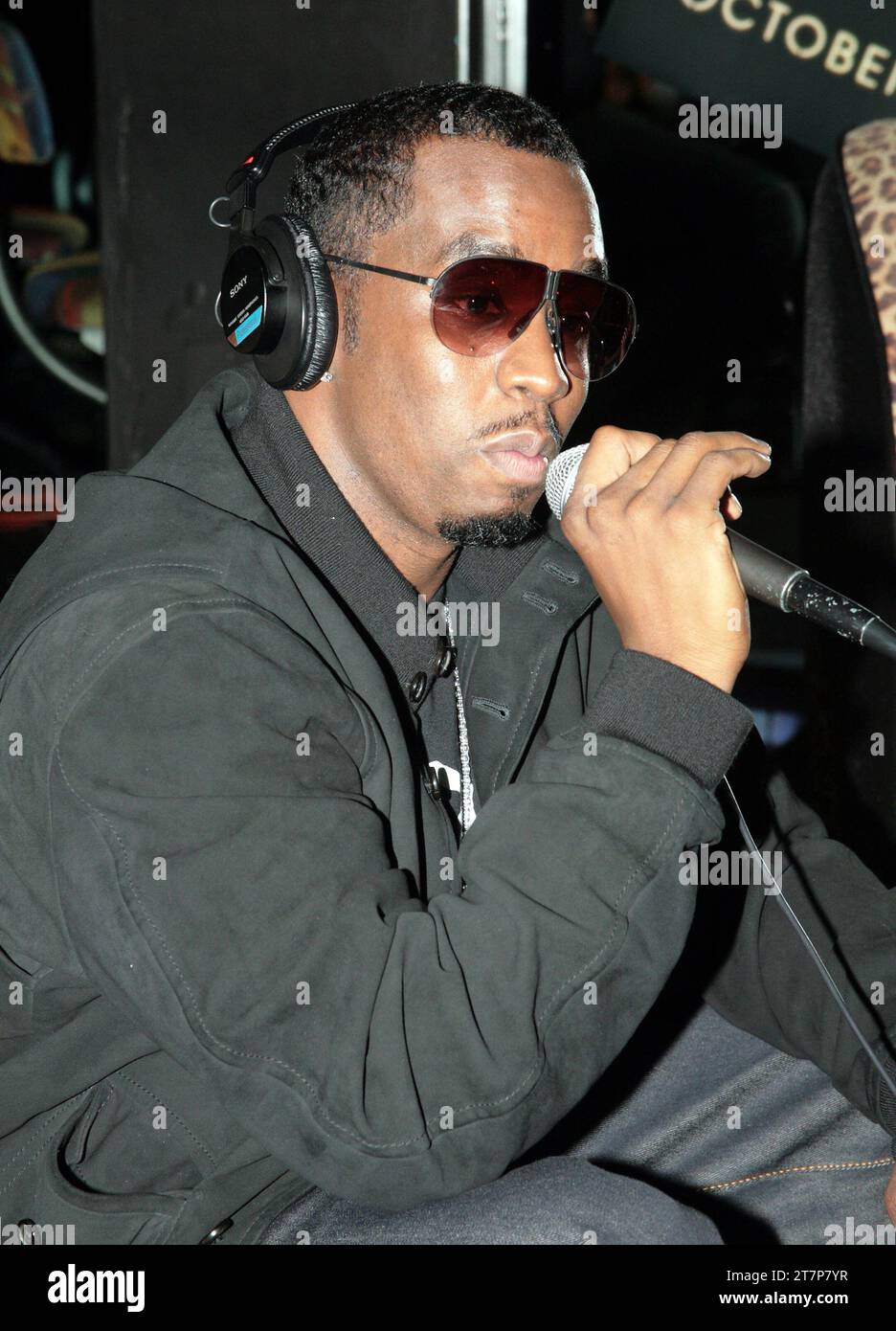 MIAMI BEACH, FL - APRIL 22: Sean "P-Diddy" Combs out on the town in ...