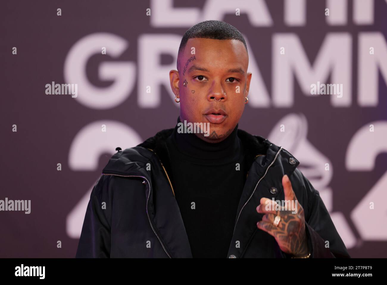 Akapellah arrives at the 24th annual Latin Grammy Awards in Seville ...