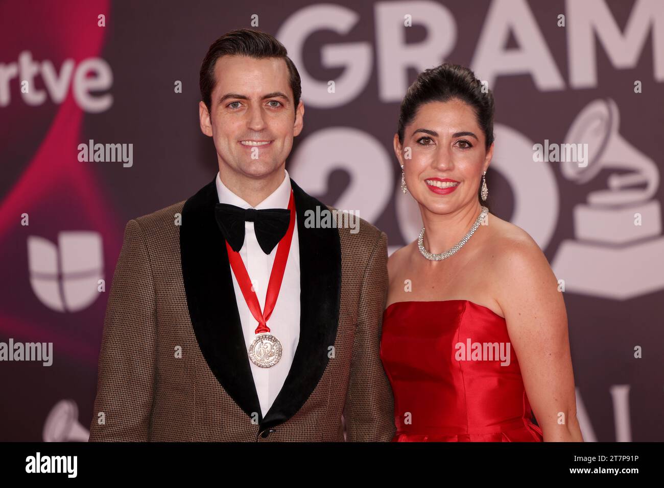 Juan Pablo Contreras, left, and Lauren Ishida arrive at the 24th annual ...