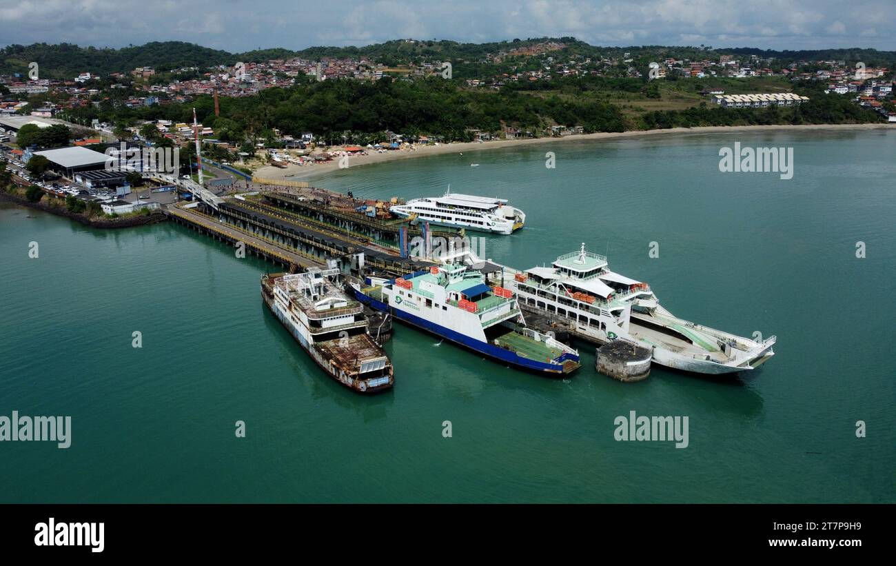 itaparica, bahia, brazil - october 13, 2023: aerial view of the Bom ...