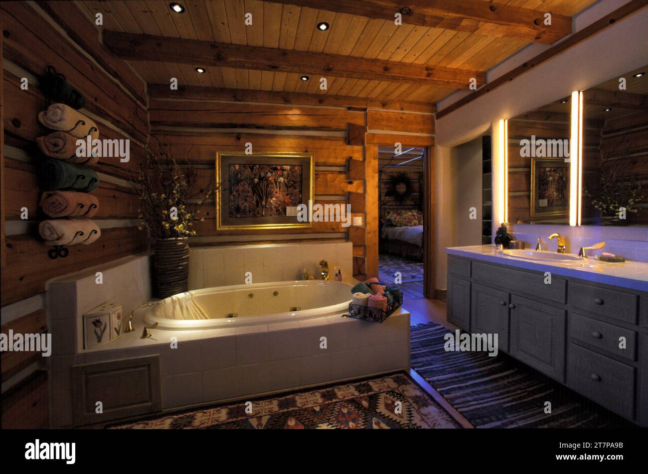 Log Cabin Master Bathroom Ideas