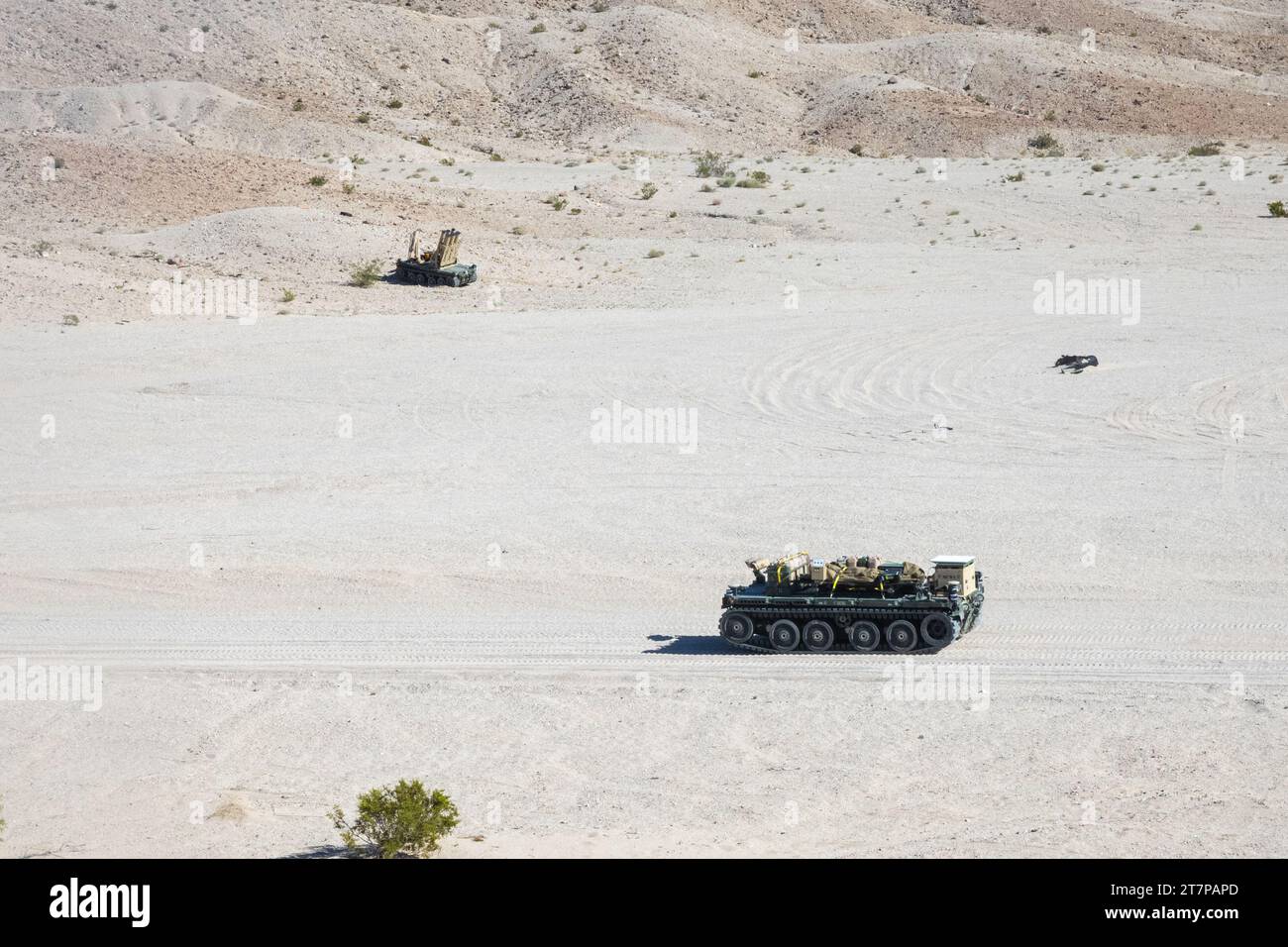 U.S. Marines and civilians with Marine Corps Warfighting Lab conduct an ...