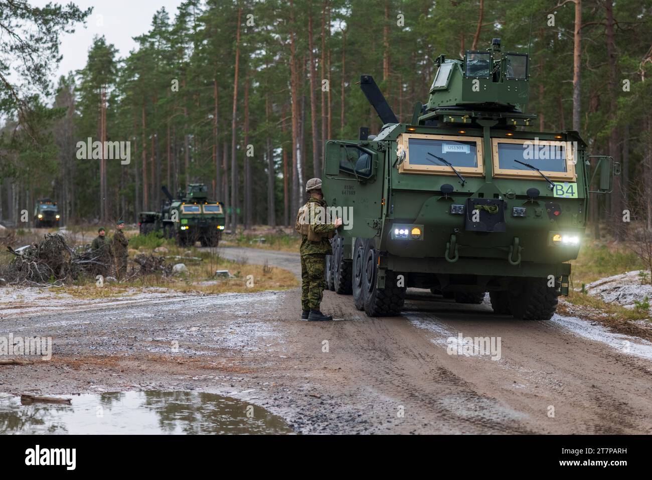 U.S. Marine Corps 2nd Lt. Gerard Maurer, convoy commander with Combat ...