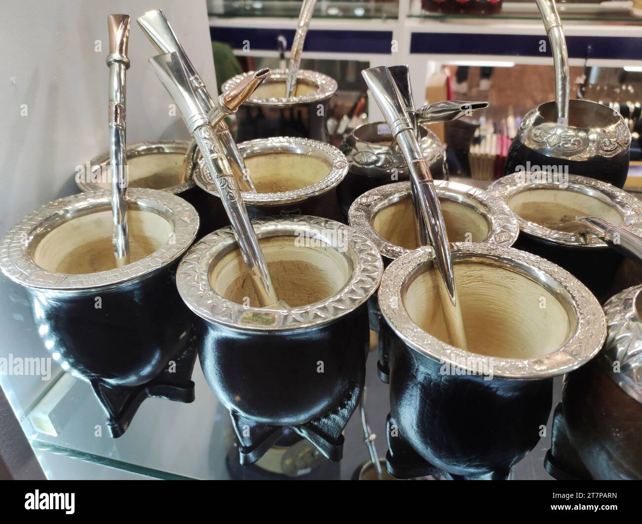 Traditional Uruguayan yerba mate gourd Stock Photo - Alamy