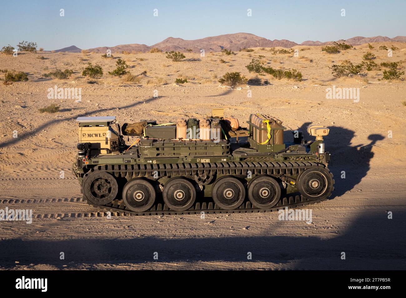 U.S. Marines and civilians with Marine Corps Warfighting Lab conduct an ...
