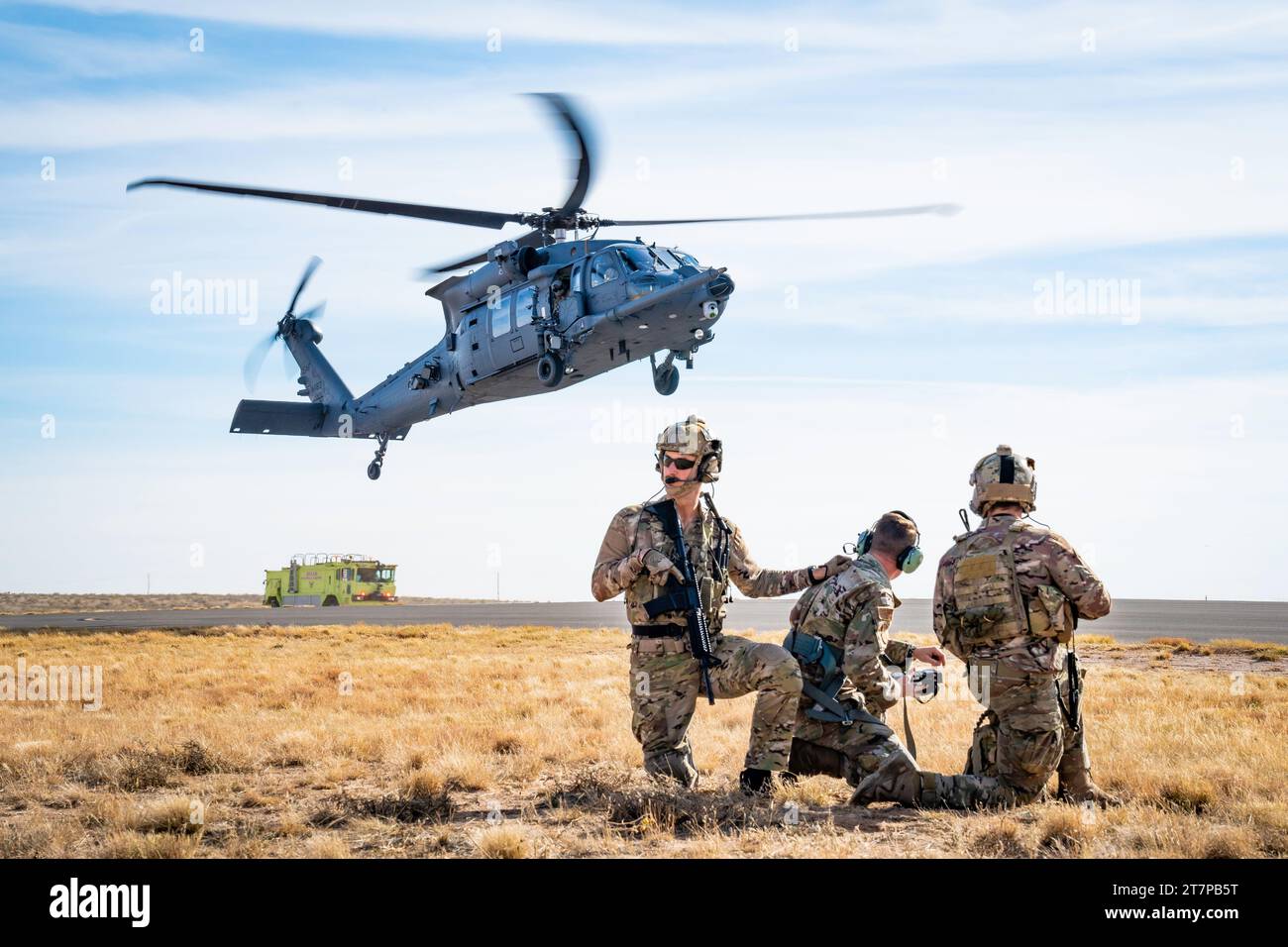 Instructors from the 351st Special Warfare Training Squadron rescue a ...