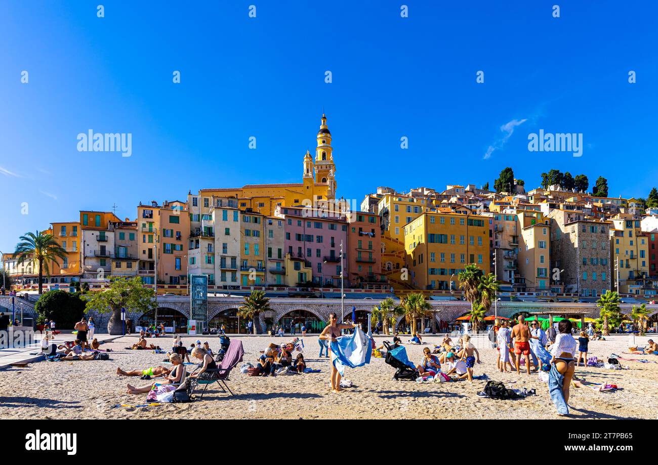 View Of Menton A Town On The French Riviera In Southeast France Known view-of-menton-a-town-on-the-french-riviera-in-southeast-france-known