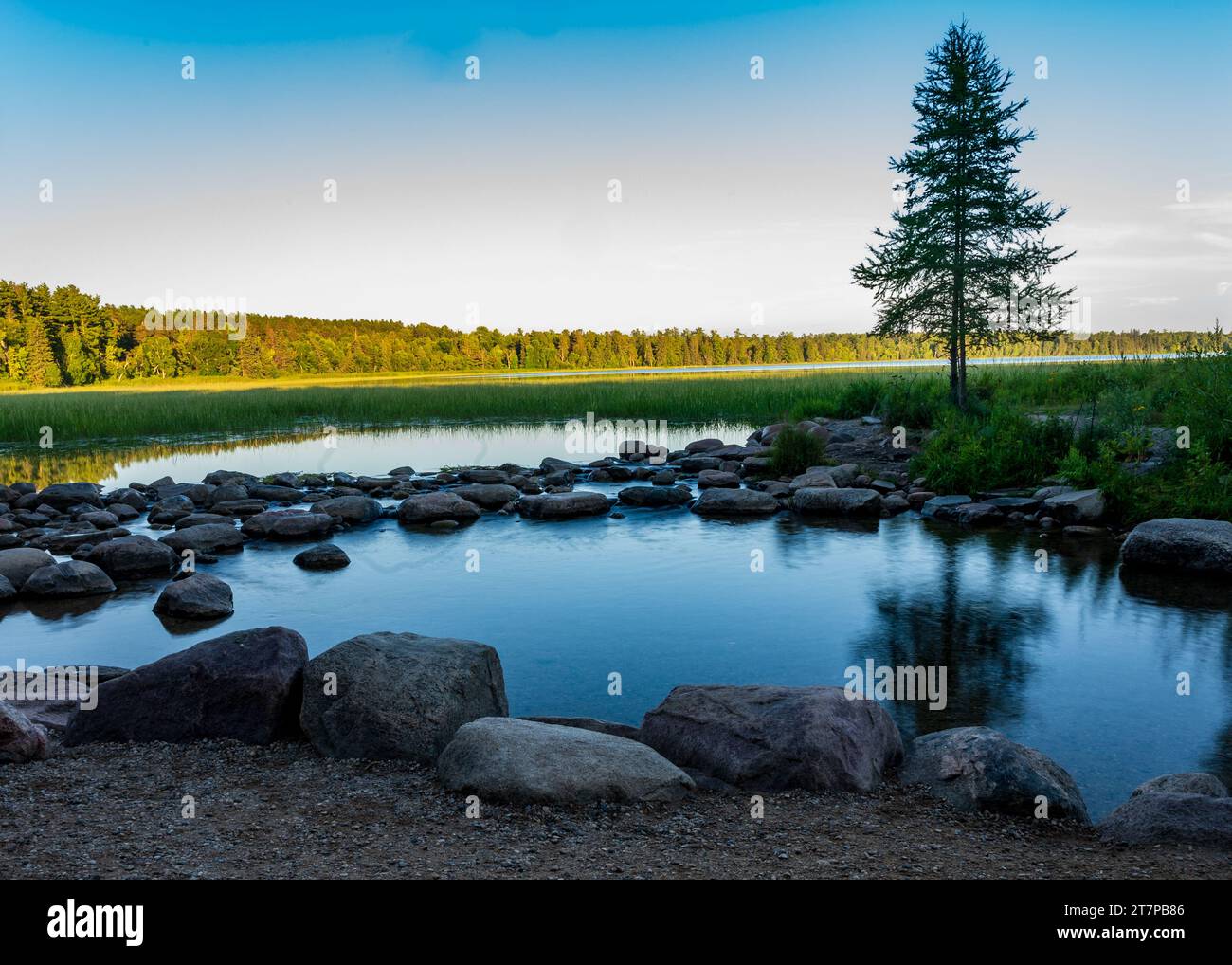 Mississippi River Headwaters at Lake Itasca in Itasca State Park in ...