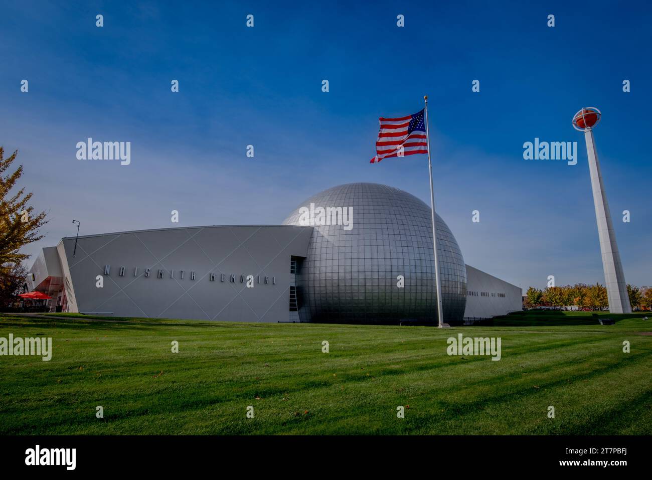 Springfield MA—Nov 8, 2023; outside view of Naismith Memorial ...