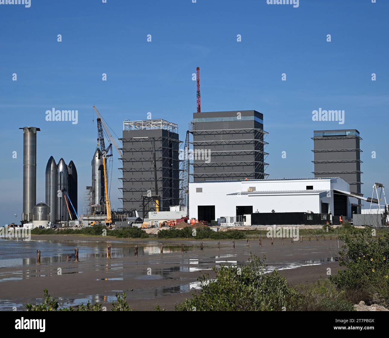 SpaceX's Starbase Facility in Boca Chica, Tx. on Thursday November 16 ...