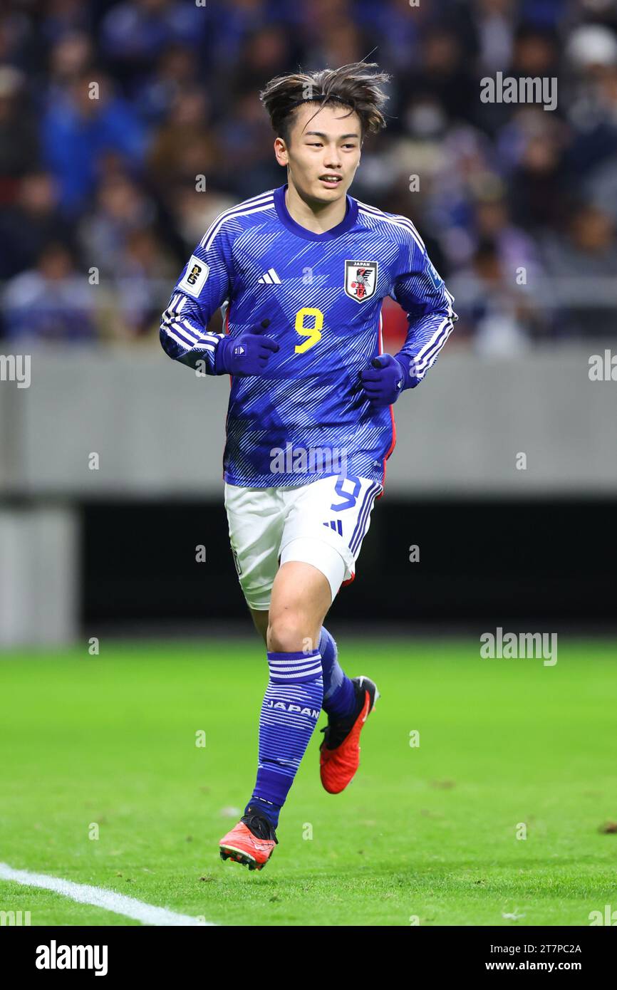 Osaka, Japan. 16th Nov, 2023. Ayase Ueda (JPN) Football/Soccer : FIFA ...