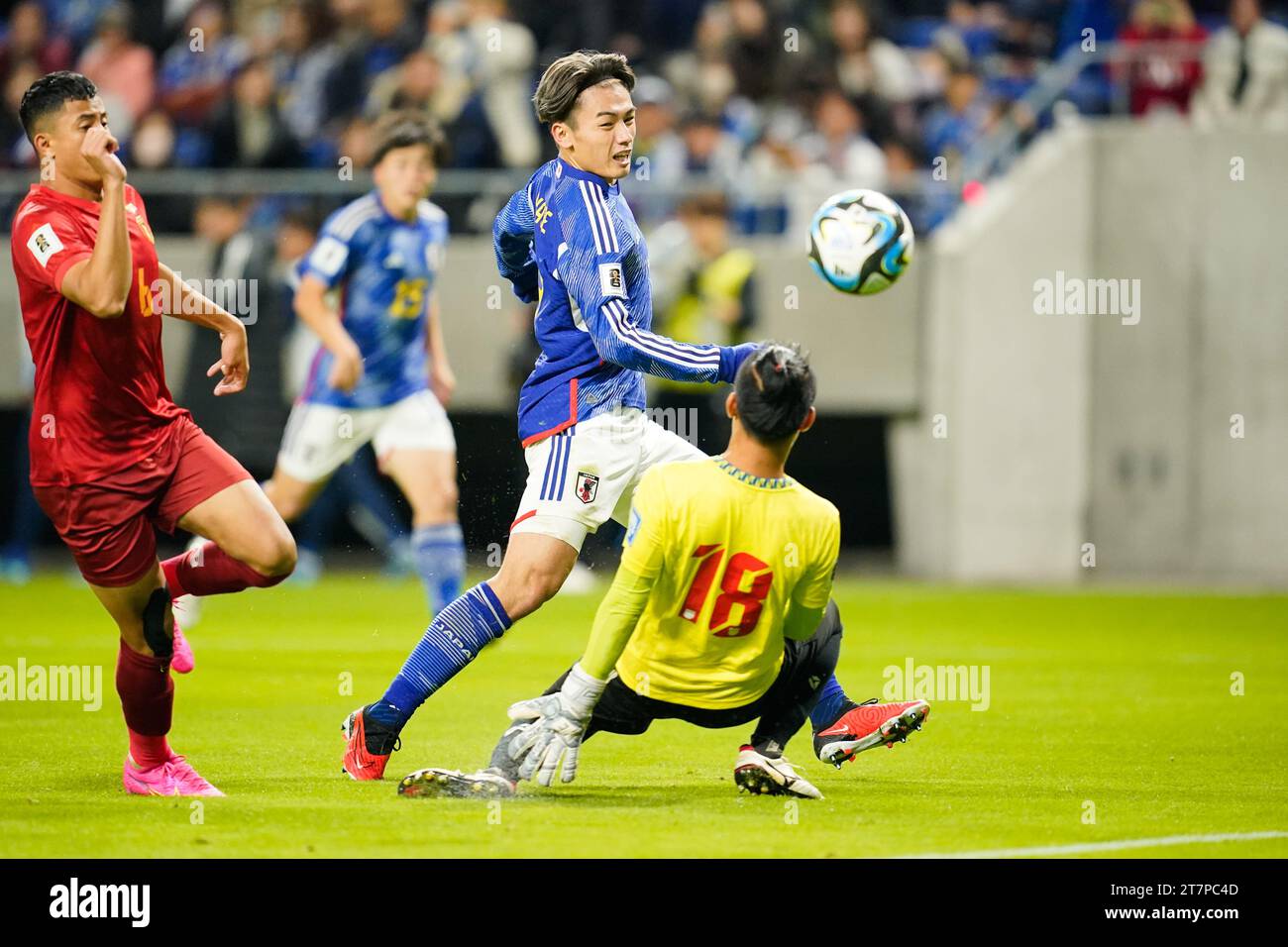 Suita, Japan. 16th Nov, 2023. Ayase Ueda (JPN) Football/Soccer : FIFA ...