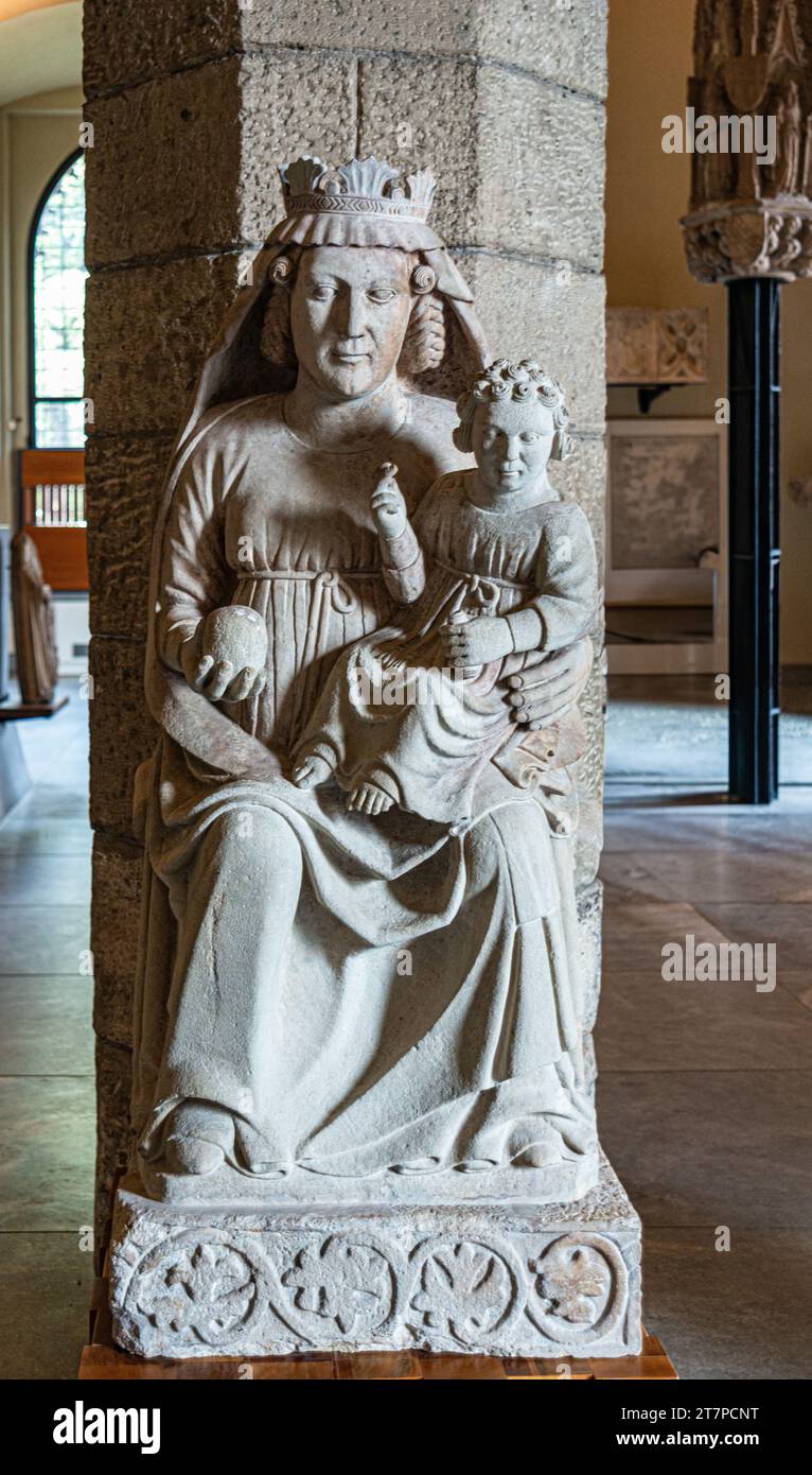 Madonna at Museum of Ancient Art in the Castello sforzesco Stock Photo ...